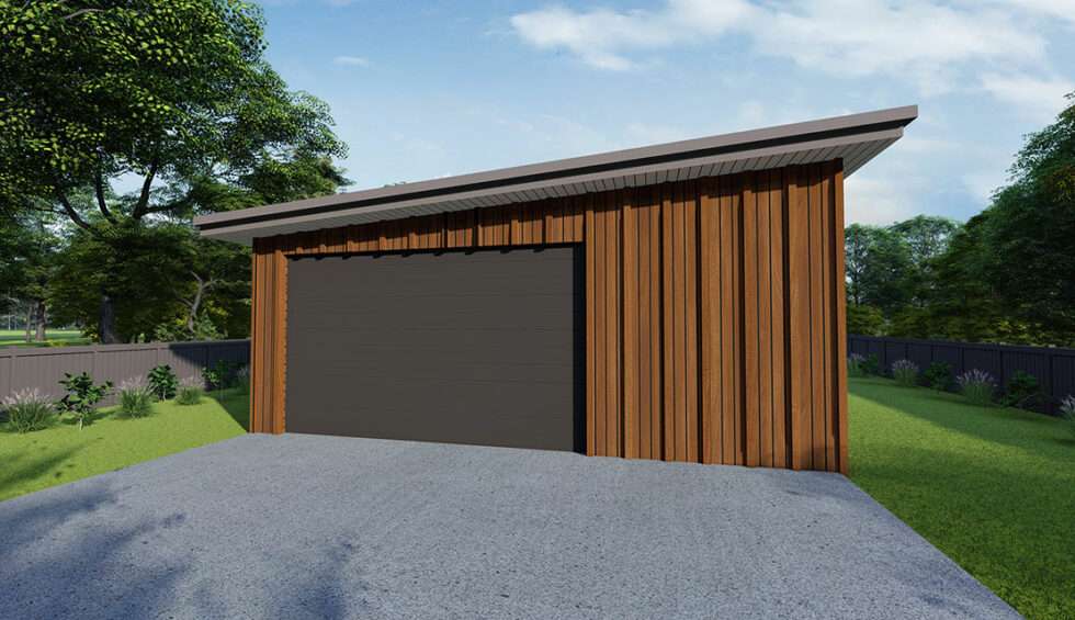 Triple Garage – Flat Roof - Hybrid Build - Craftsman Builders